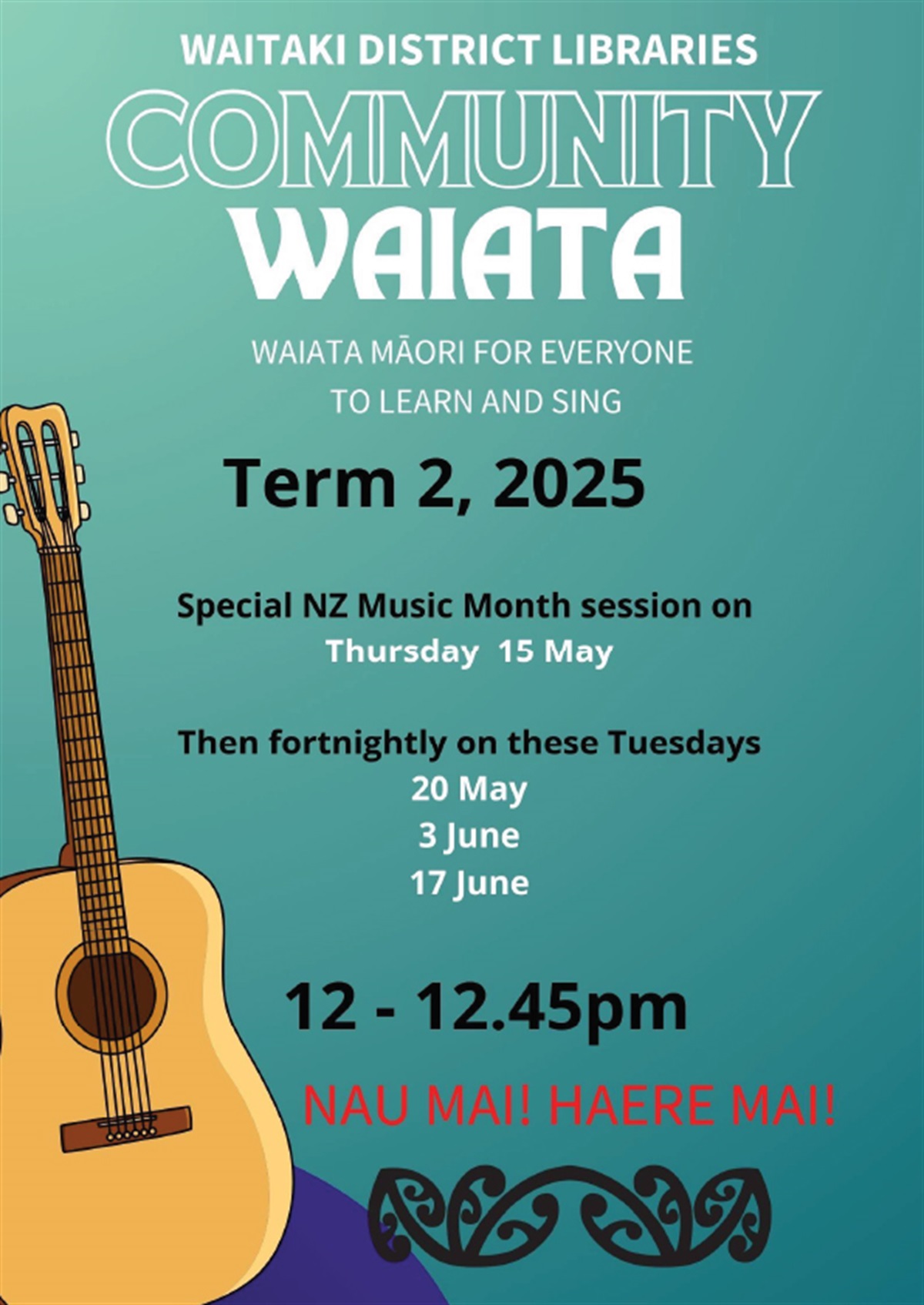 Waitaki District Libraries - Community Waiata - Term Two | Waitaki District Libraries