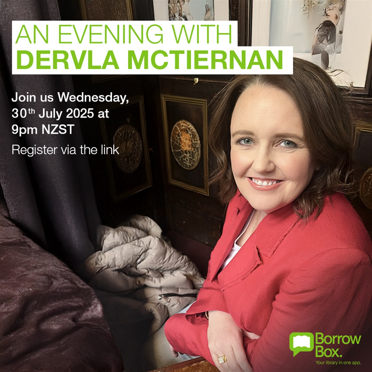 Online Event with Dervla McTiernan | Waitaki District Libraries