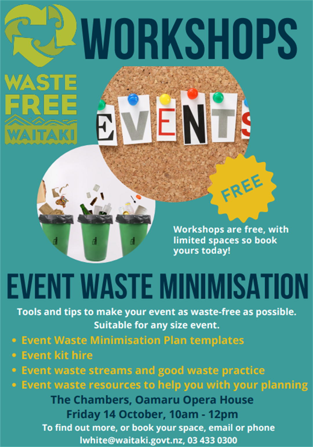 Event Waste Minimisation Workshop | Waitaki District Council