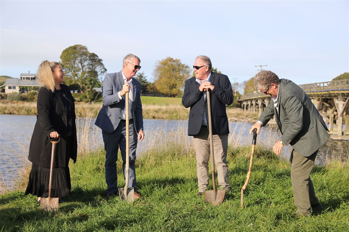 Kakanui Bridge site blessed and sod turned ahead of replacement ...