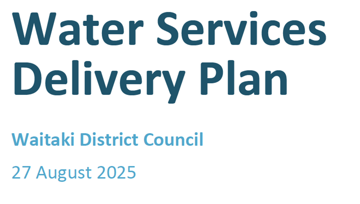 Waitaki District Council submits Water Services Delivery Plan | Waitaki District Council